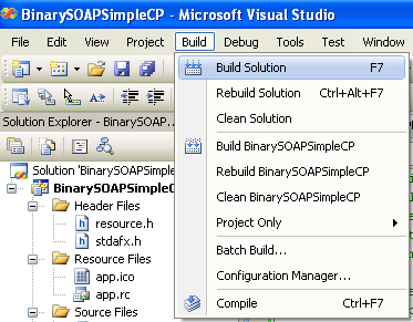The C++ .NET binary SOAP program example to describe the serialization technique used in the .NET