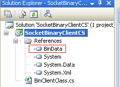 The C# .NET binary client socket program example with source codes and output samples