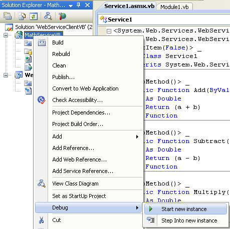 The ASP .NET and VB .NET web service programming tutorials with working ...