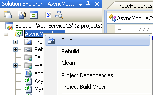 Tutorial on how to develop and build the C# asynchronous class library web service .NET ...
